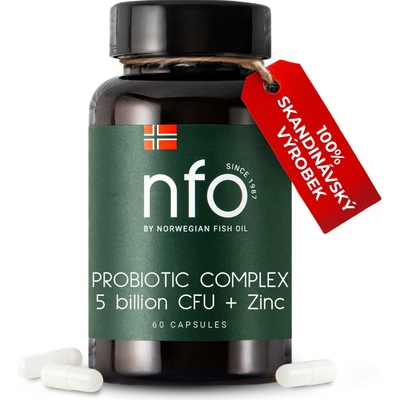 NFO Probiotic Complex 5 miliárd CFU + zinok 60 kapsúl od 33,94 € - Heureka.sk