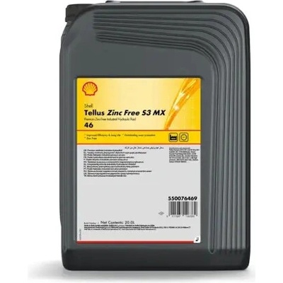 Shell Tellus Zinc Free S3 MX 46 20 l od 1 997 Kč - Heureka.cz