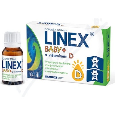 Linex Baby + s vitamínem D 8 ml od 8,81 € - Heureka.sk