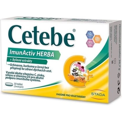 Cetebe ImunActiv HERBA 30 tablet od 143 Kč - Heureka.cz