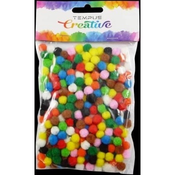 Tempus Kuličky pom poms barevný mix mini 300 ks od 40 Kč - Heureka.cz