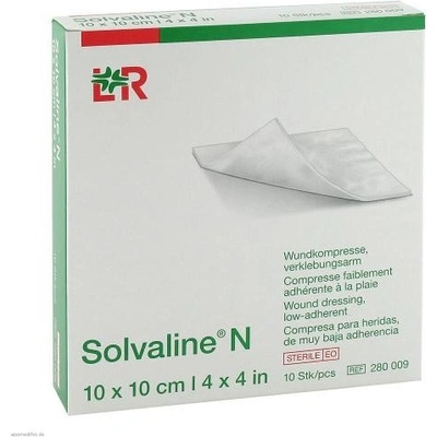 LOHMANN & RAUSCHER Solvaline N Kompresy 10 x 10 cm sterilné 10 ks ...