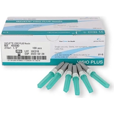 Vacuette Visio Plus Injekční jehla 0,80 x 38 mm zelená 100 ks - Heureka.cz