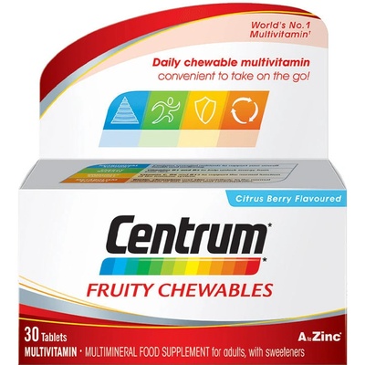 Centrum Fruity Chewables 30 tabliet - Heureka.sk