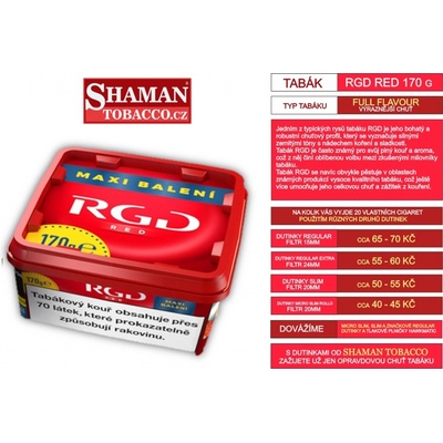 RGD Red cigaretový tabák 850g - Heureka.cz