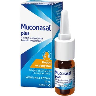 MUCONASAL PLUS NAS 1,18MG/ML NAS SPR SOL 1X10ML od 91 Kč - Heureka.cz