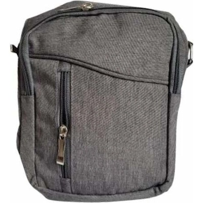 Pánská taška přes rameno z nylonu šedá menší nastavitelný popruh ...