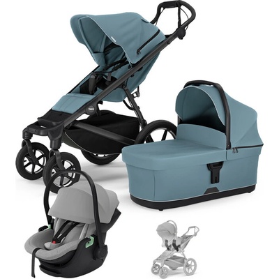 THULE 3v1 Urban Glide 4 Mid Blue s autosedačkou Maple Light Grey a ...