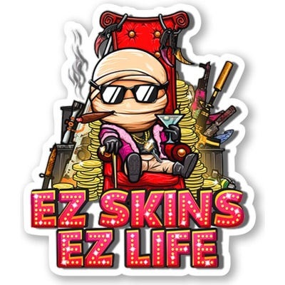 Counter-Strike Samolepka EZ Skins EZ Life - Heureka.sk