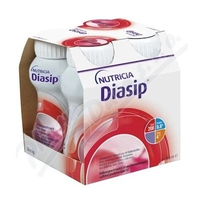 DIASIP S PŘÍCHUTÍ JAHODOVOU POR SOL 4X200ML - Heureka.cz