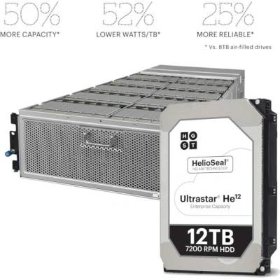 Western Digital HGST Ultrastar He12 12TB 7200rpm 256MB SATA3 ...