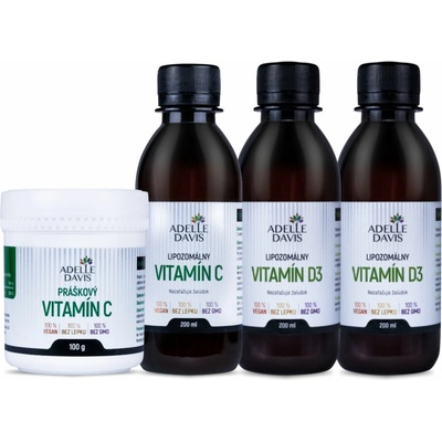 Adelle Davis lipozomálny Vitamín C 200 ml + Adelle Davis lipozomálny ...