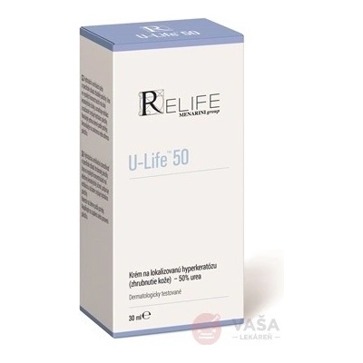 Relife U-Life 50 Krém ohraničená hyperkeratóza 50% urea 30 ml - Heureka.sk