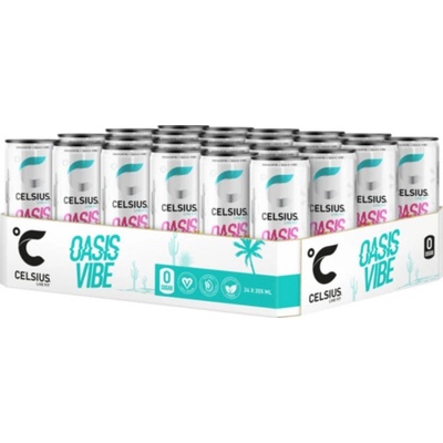 Celsius Energetický Nápoj Oasis Vibe Limetka Kaktus 24 x 355 ml ...