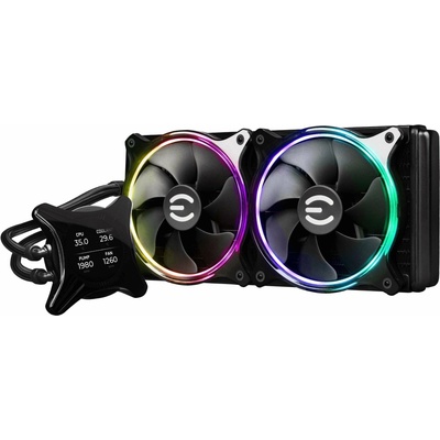 EVGA CLCx 280mm All-In-One RGB LCD CPU Liquid Cooler 400-HY-CX28-V1 ...