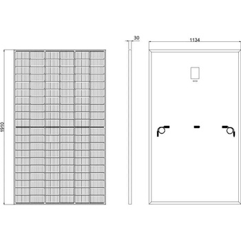 Elerix ESM-480T Solární panel monokrystalický 480Wp 120 článků IP68 ...