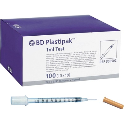 Becton Dickinson BD PLASTIPAK Tuberkulín TBC S integrovanou ihlou 27G 1 ...