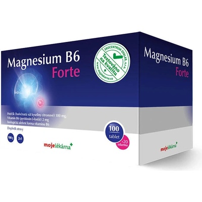 Moje lékárna Magnesium B6 Forte 100+20 tablet od 288 Kč - Heureka.cz