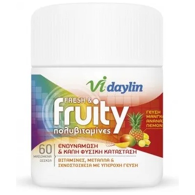ABBOT АБОТ МУЛТИВИТАМИНИ ДЪВЧАЩИ vidaylin fresh & fruity 60 ТАБЛ ...