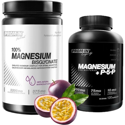 Prom-In 100% Magnesium Bisglycinate 360 g maracuja + ZDARMA Magnesium ...