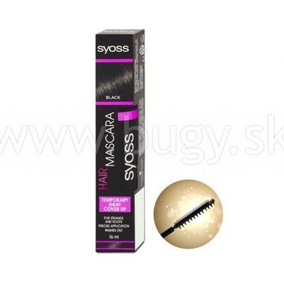 Syoss Hair Mascara maskara na vlasy čierna 16 ml - Heureka.sk