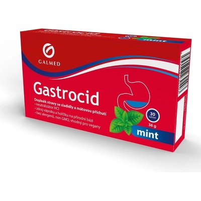 Galmed Gastrocid Mint 30 tablet od 99 Kč - Heureka.cz