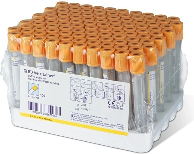 Vacutainer Zkumavka 5 ml SST II zlatý uzávěr 100 ks od 579 Kč - Heureka.cz