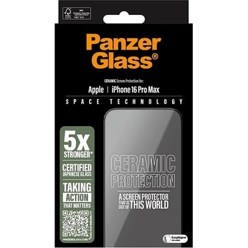 PanzerGlass tvrzené sklo Ceramic install kit Apple iPhone 16 Pro Max ...