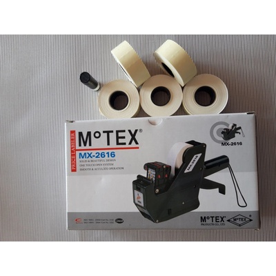 Dvouřádkové etiketovací kleště MOTEX MX 2616 - STARTOVACÍ SADA od 1 609 Kč - Heureka.cz