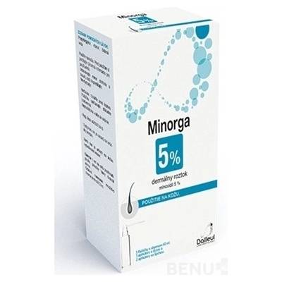 Minorga 5% dermálny roztok sol.der. 3 x 60 ml od 40,19 € - Heureka.sk