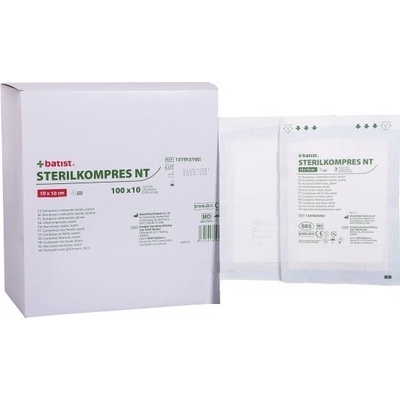 Sterilkompres NT 10 x 10 cm 4-vrst. box 100 x 10 ks 4boxy/kart od 22,02 ...