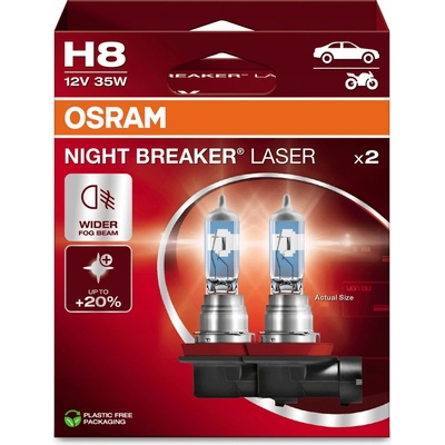 Osram Night Breaker Laser H8 PGJ19-1 12V 35W 64212NL-2HB od 34,23 ...