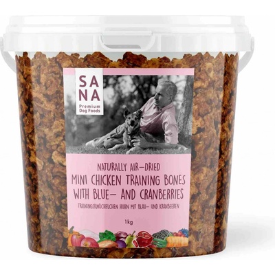 SANA Mini Chicken Training Bones with Blue and Cranberries Kuřecí ...