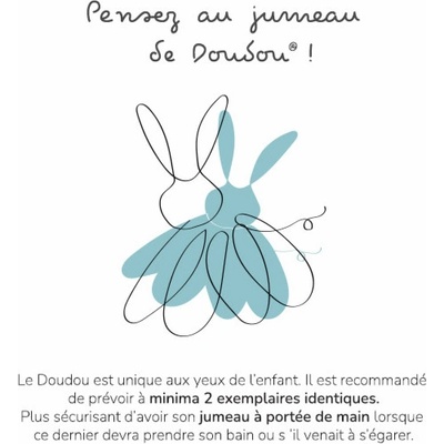 Doudou et Compagnie Paris Doudou Dárková sada králíček krémový 26 cm od ...