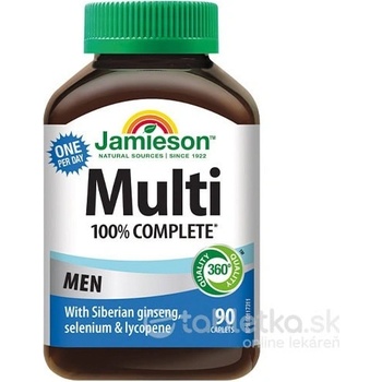 Jamieson Multi Complete pre mužov 90 tabliet od 16,04 € - Heureka.sk