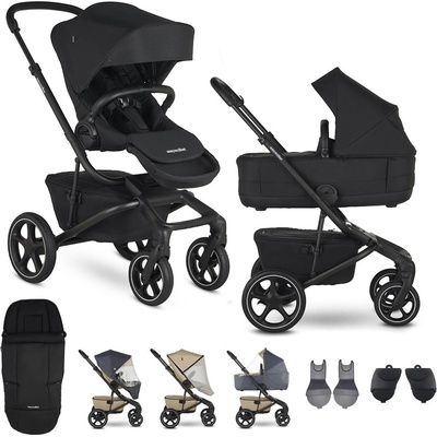 Easywalker Set XXL kombinovaný Jimmey s příslušenstvím Pepper Black ...