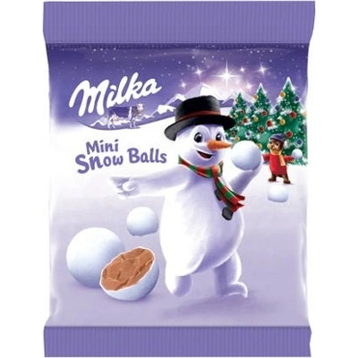 Milka Mini Snowballs čokoládové kuličky 100 g - Heureka.cz