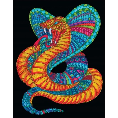 Omalovánky Colorvelvet sametový obrázek kobra od 225 Kč - Heureka.cz