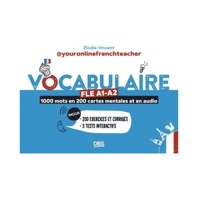 Vocabulaire FLE A1-A2 en 1000 mots, 200 cartes mentales et en audio ...