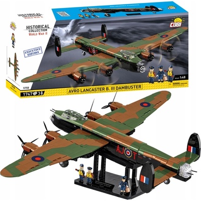 COBI 5758 World War II Britský těžký bombardér AVRO Lancaster B. III ...