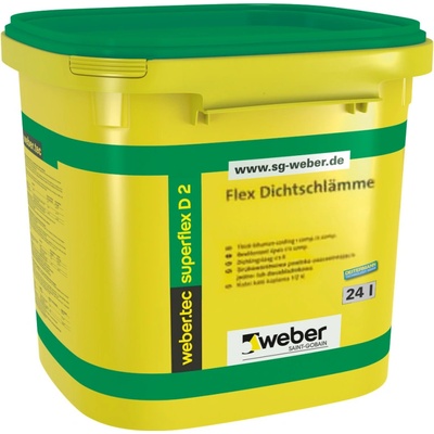 Weber Flexibilní těsnící stěrka Webertec superflex D2 24 kg od 6 490 Kč - Heureka.cz