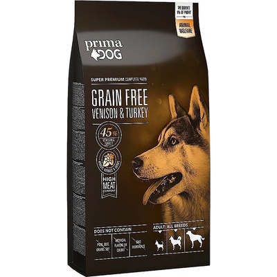 Prima Dog Adult All Breeds Venison & Turkey Grain Free 10 kg - Heureka.cz