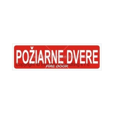 Požiarne dvere - piktogram od 0,8 € - Heureka.sk