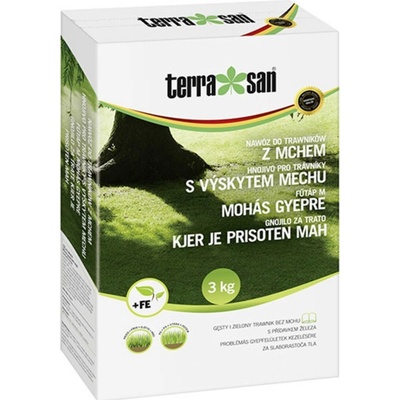 Terrasan Hnojivo pro trávníky s výskytem mechu 3 kg od 108 Kč - Heureka.cz