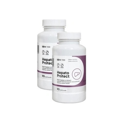 Lab V Hepato Protect Podpora funkce jater pro psy a kočky 2 x 90 kapslí ...