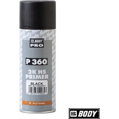 HB BODY plnič ve spreji BODY PRO P 360 2K HS Filling Primer akrylátový 400 ml černý - Heureka.cz