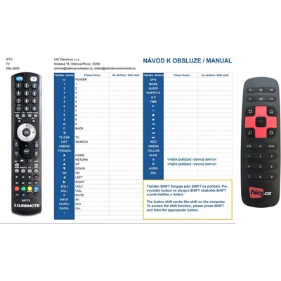 Dálkový ovladač General IPTV Set-Top Box SML-5050 - Heureka.cz