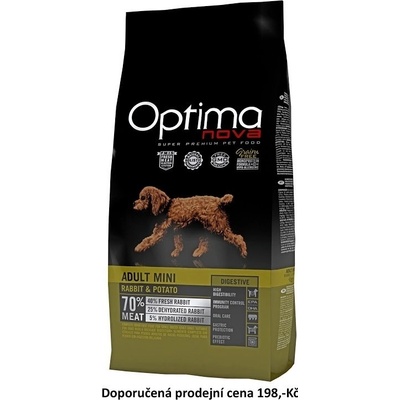 Optima Nova Dog Adult MINI DIGESTIVE Grain Free Rabbit 2 kg od 429 Kč ...