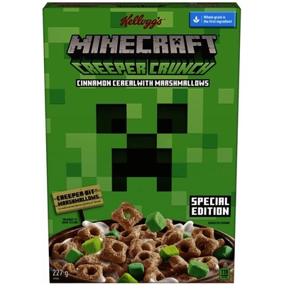 General Mills Kellogg's Minecraft Creeper Crunch Cereal 227 g - Heureka.cz