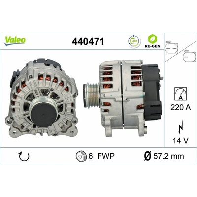 Alternátor VALEO 440471 od 400,6 € - Heureka.sk